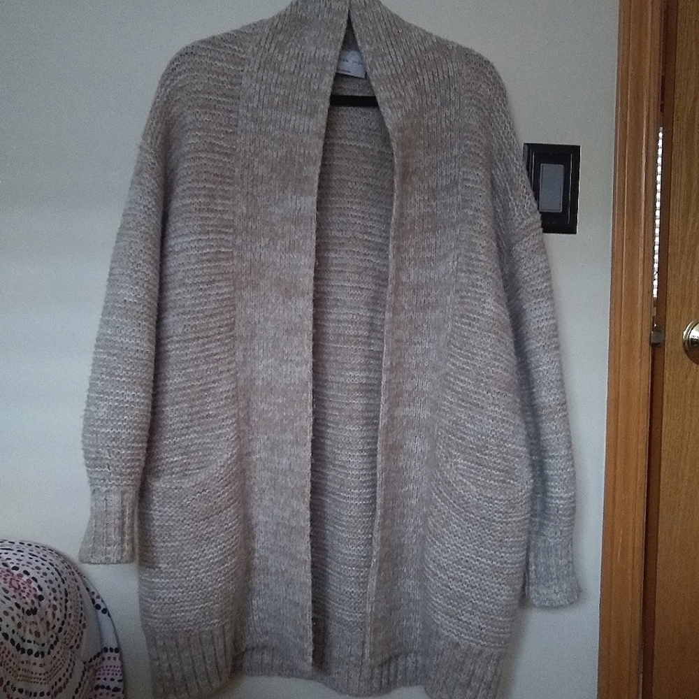 Aritzia Alpaca Wool Cardigan - Gem